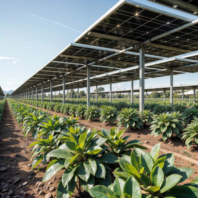 Field Fusion: Agricultural Solar Array, Generative Ai Stock ...
