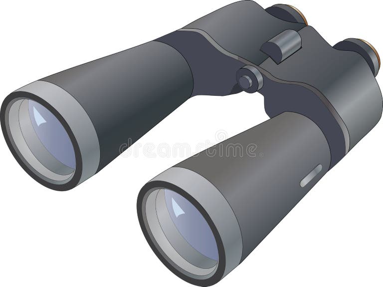 The field-glass stock vector. Illustration of astronomy - 14466206