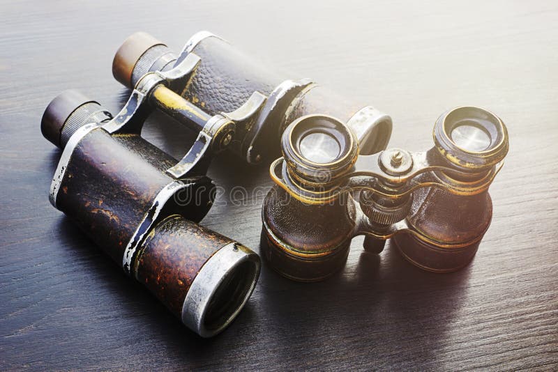 Field-glasses on white stock photo. Image of magnification - 6058940