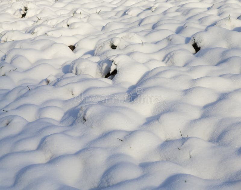 Wavy snow surface stock image. Image of pattern, seasonal - 125056169