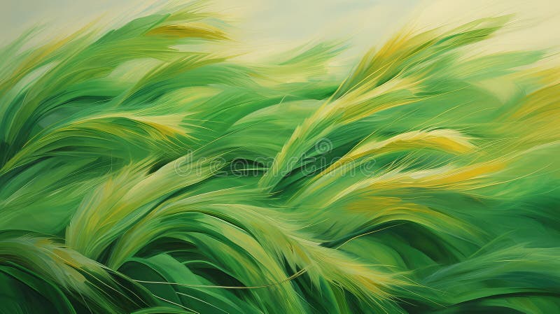 Field green flow stock illustration. Illustration of lush - 372097390