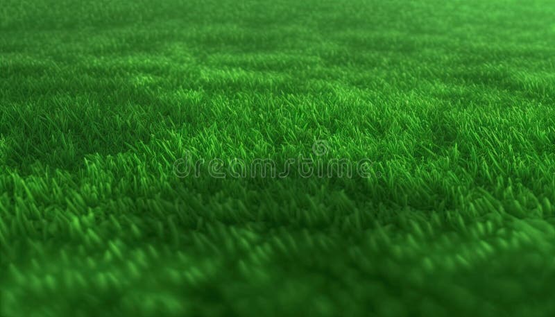 A Field of Green Grass with a Blurry Image of the Grass. Stock ...