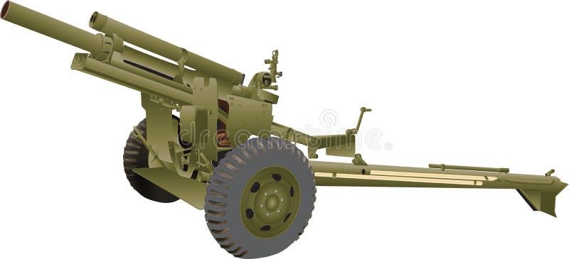 Field Gun stock vector. Illustration of object, green - 67529094