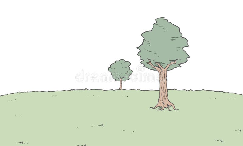 Field hand draw style stock vector. Illustration of grass - 298422816