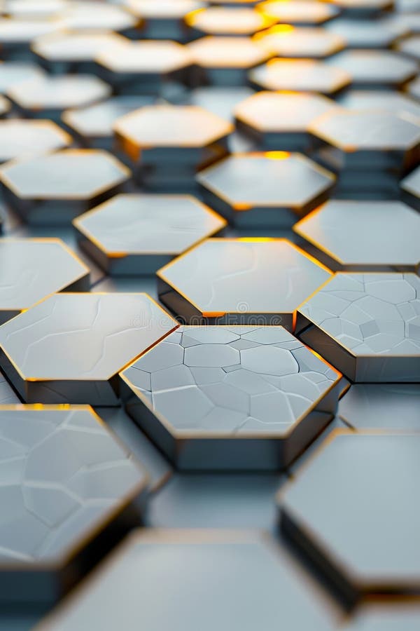 A Field of Hexagonal Tiles Hinting at Advanced Energy Storage Solutions ...