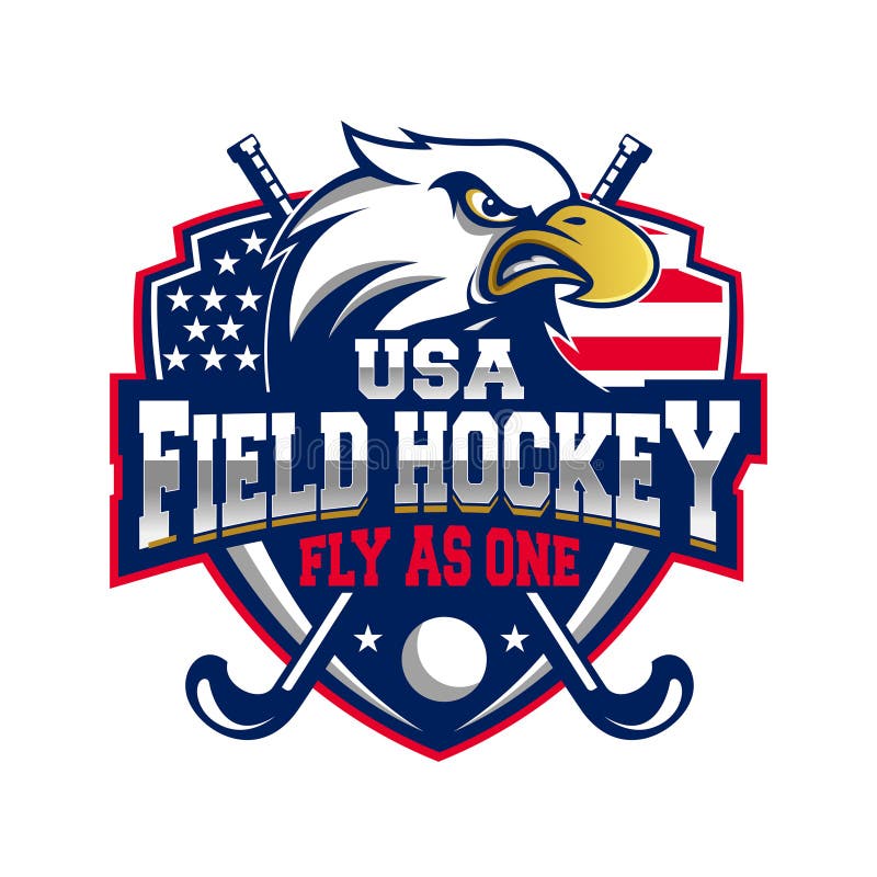 Field Hockey Logo and Badge. Field Hockey Vector Illustration. Field ...
