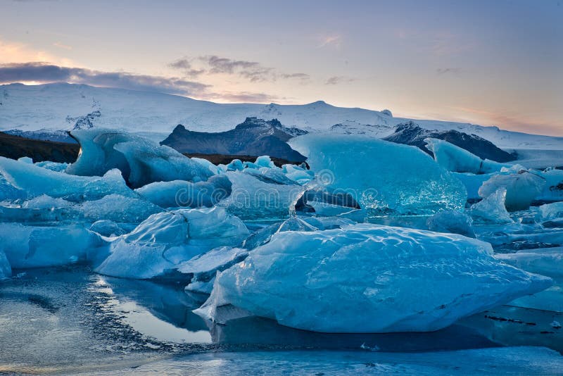 Field of Ice and Iceland stock image. Image of lake - 125037083