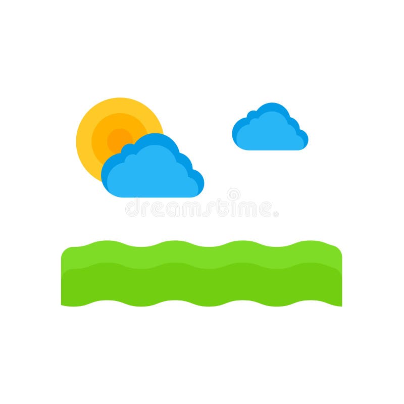 Field Icon Vector Sign and Symbol Isolated on White Background Stock ...