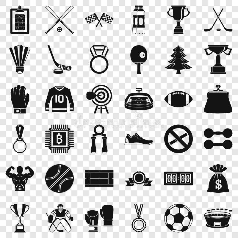 Field Icons Set, Simple Style Stock Vector - Illustration of rocket ...