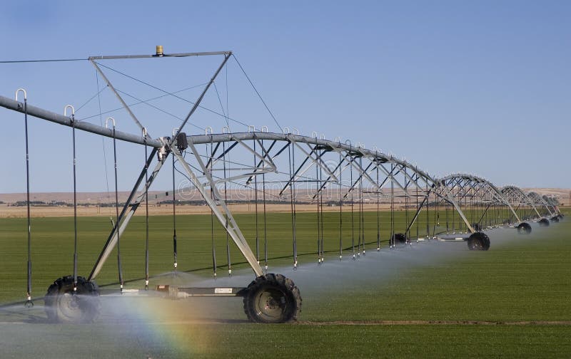 Field Irrigation System stock image. Image of farm, farming - 3454351