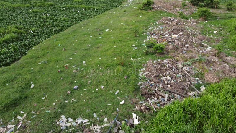 Field with a Lot of Trash on it Stock Video - Video of field, disposal ...