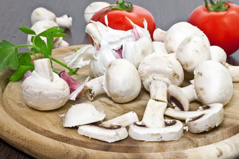 Field mushrooms stock photo. Image of mushroom, healthy - 23413498