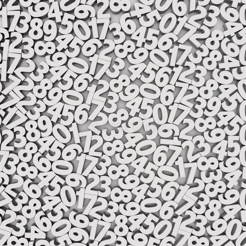 Field of numbers stock illustration. Illustration of numbers - 20717720