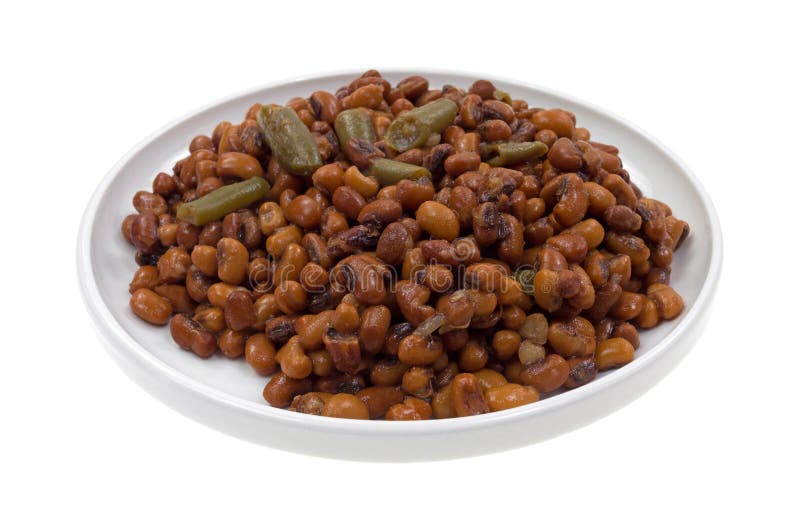 Field Peas and Snapped Green Beans Plate Stock Photo - Image of green ...