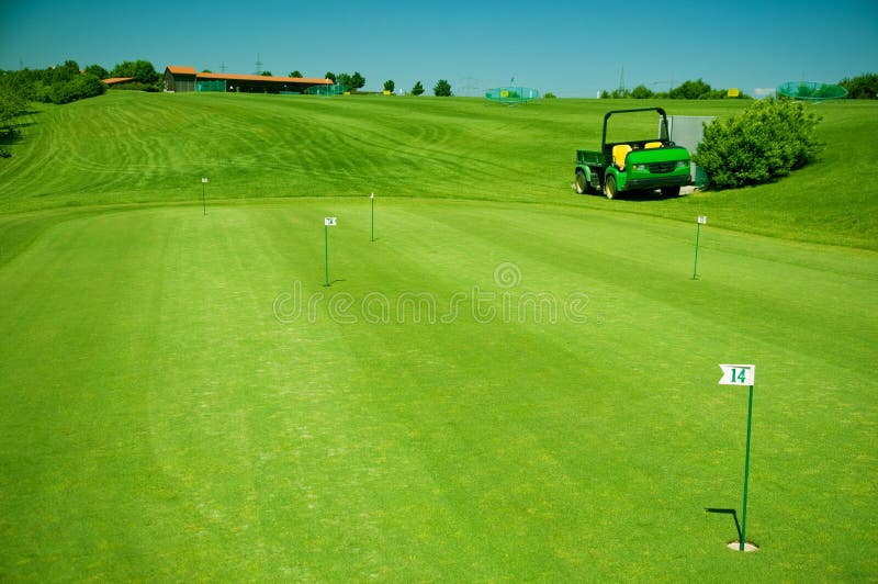 Field for playing golf stock image. Image of golf, summer - 11210559