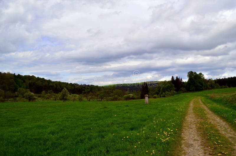 Field prairie river stock image. Image of farmer, shrubs - 56257119