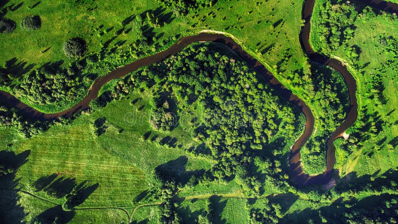 Field and river stock image. Image of landscapes, river - 100782507