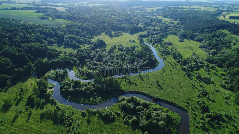 Field and river stock image. Image of view, river, summer - 108701095