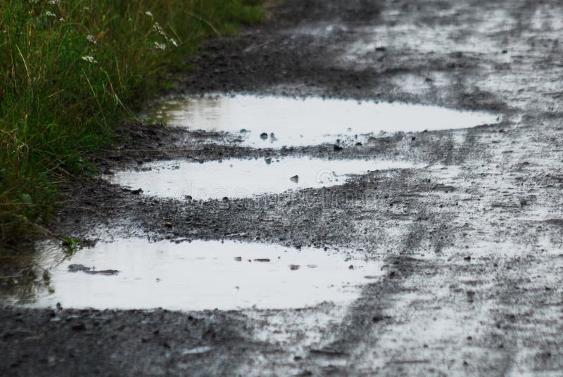Field Road Puddles Mud Detail Stock Photos - Free & Royalty-Free Stock ...