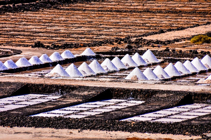 A Field of Salt Mines with a Lot of Salt Stock Photo - Image of food ...