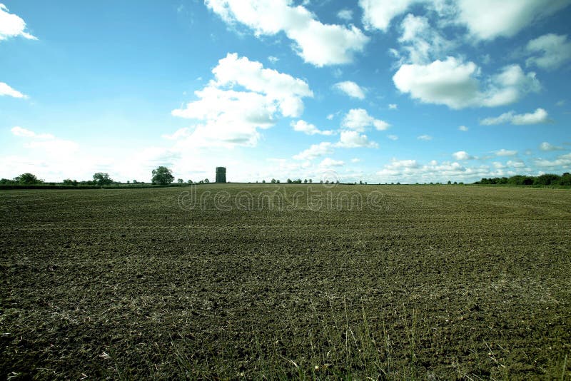Field Scenery on a Beautiful Afternoon. Conceptual Image Shot Stock ...