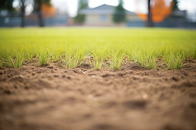 A Field of Sod or Turf Soil Ready for Landscaping Stock Photo - Image ...