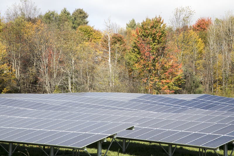 Solar panel array in field stock image. Image of panel - 105168281