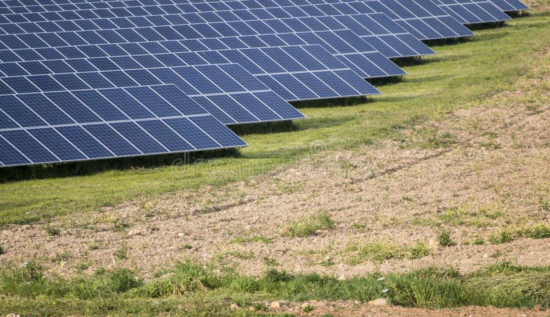 Field of solar panels stock image. Image of innovation - 90752163
