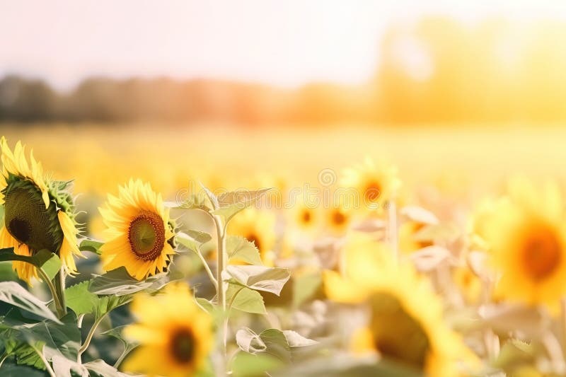 Sunflowers Multi Color Background Stock Illustrations – 43 Sunflowers ...