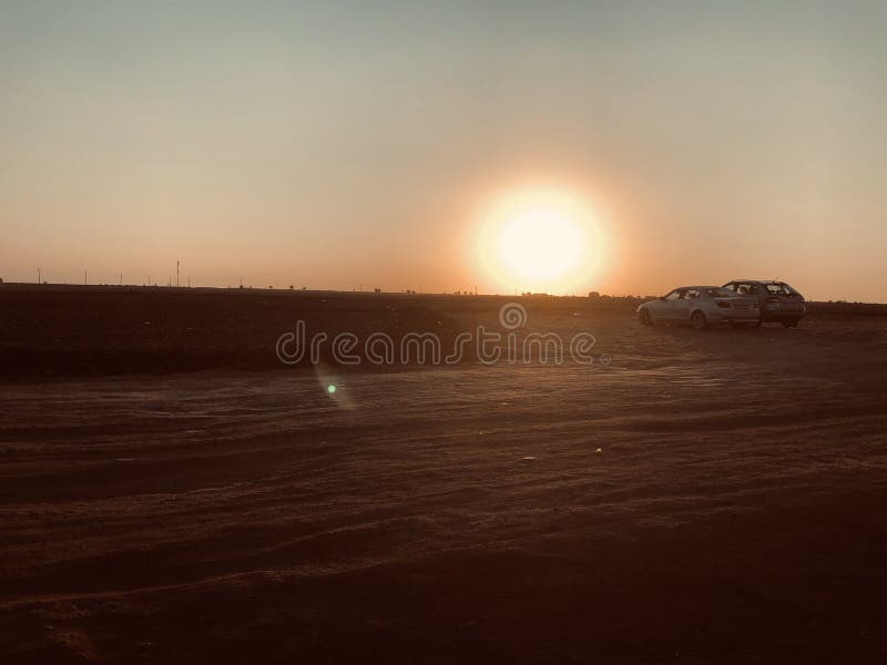 Field sunset stock image. Image of field, sunset, beautiful - 196237547