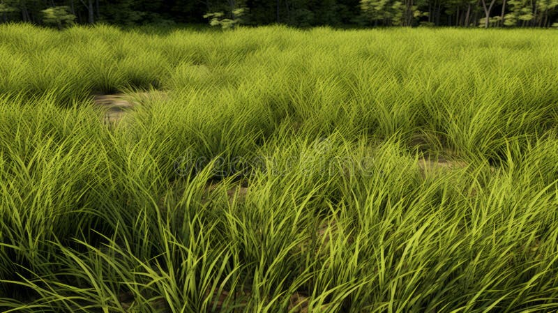 Realistic 3d Model of Buffalo Grass for Seamless Landscape Design Stock ...