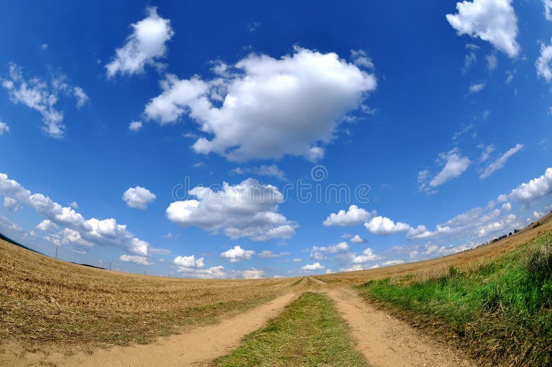 Two Roads, One Destination stock image. Image of mediterranean - 30538587