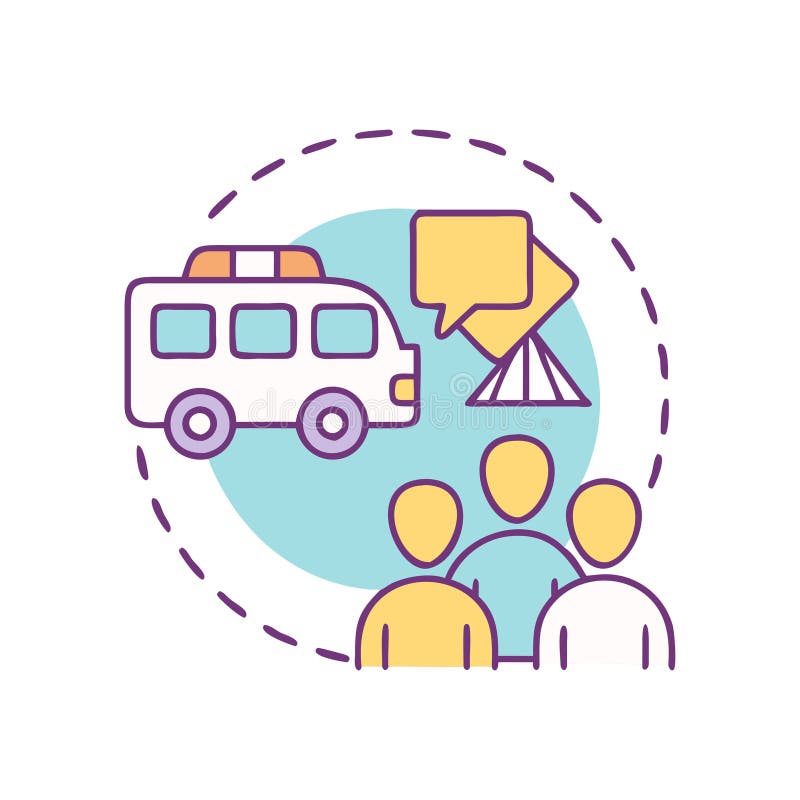 Field Trip Icon for Education Stock Vector - Illustration of vector ...