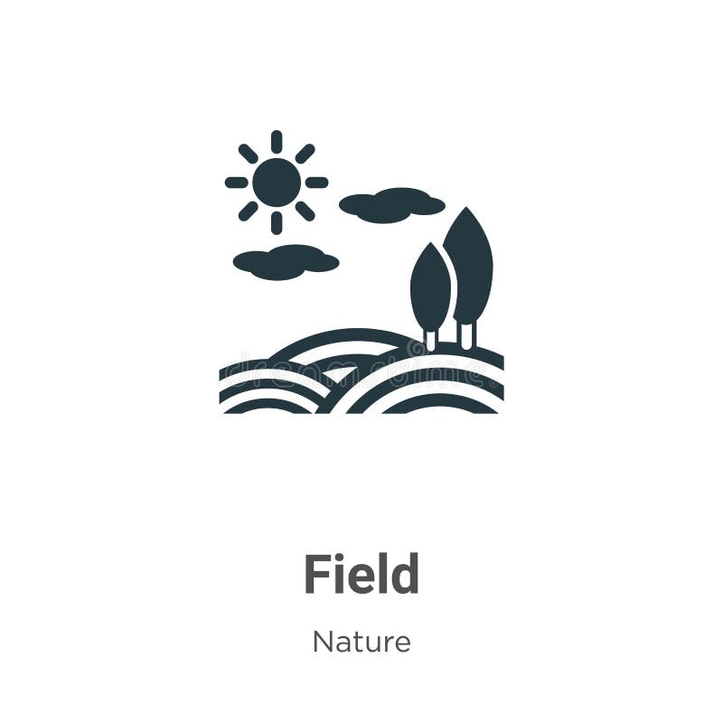 Field Vector Icon on White Background. Flat Vector Field Icon Symbol ...