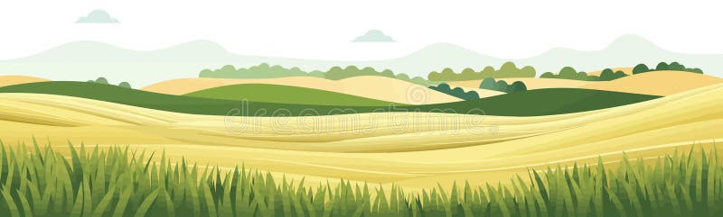 Field Vector Simple 3d Smooth Cut and Paste White Isolated Illustration ...