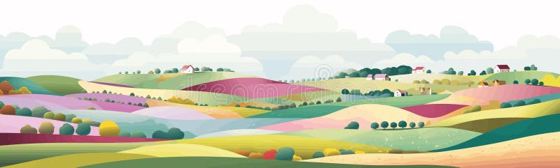 Field Vector Simple 3d Smooth Cut and Paste White Isolated Illustration ...
