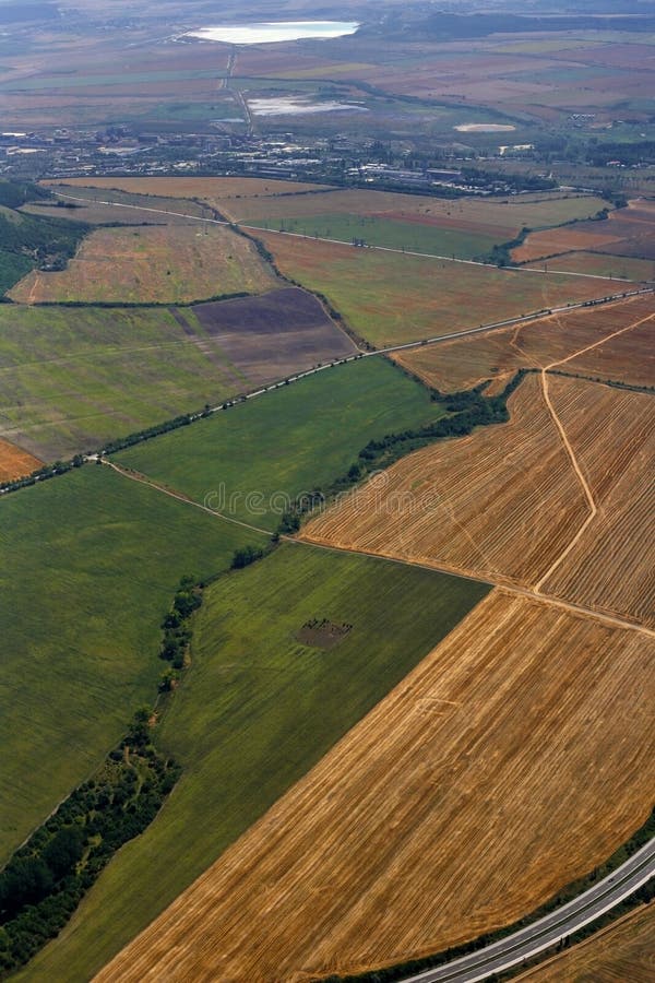 Field - view from above. stock photo. Image of nature - 58116842