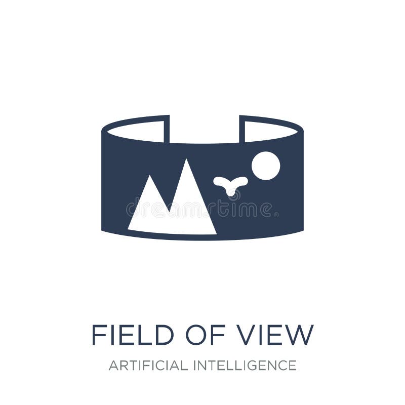 Field of View Icon. Trendy Flat Vector Field of View Icon on Whi Stock ...
