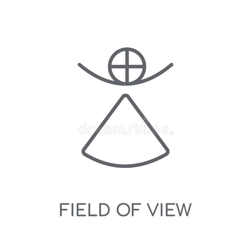 Field of View Linear Icon. Modern Outline Field of View Logo Con Stock ...