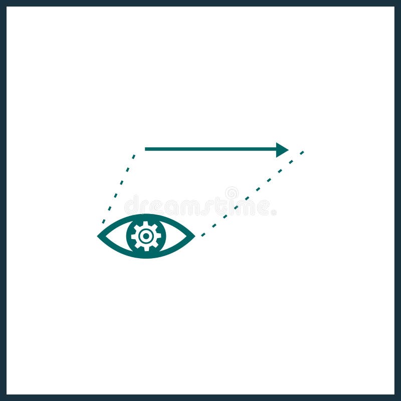 Field of View Vector Icon Horizon Simple Icon Stock Vector ...