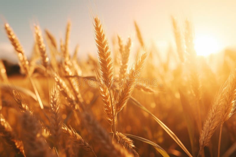 Field Wheat Sunset Ideal Agriculture Rural Themed Projects Stock Photos - Free & Royalty-Free ...