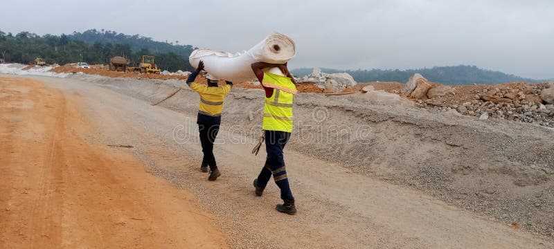 Field work stock photo. Image of people, landscape, road - 321474540