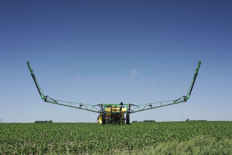 Field Work - Modern Row Crop Farming Stock Image - Image of corn, grow ...