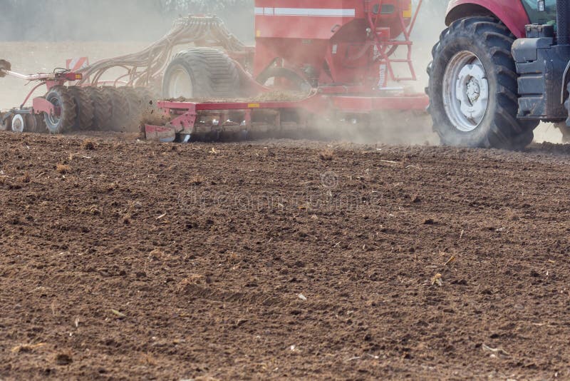 Field works stock image. Image of dust, meadow, field - 51606595