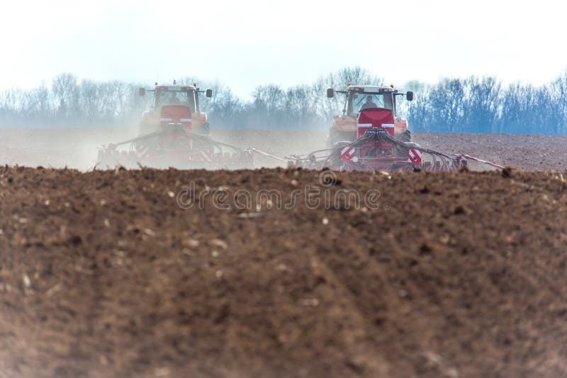Field works stock photo. Image of equipment, harvesting - 51608580