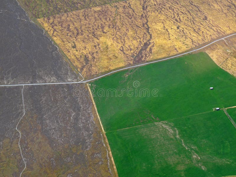 Fields from above stock image. Image of cross, green - 37682151