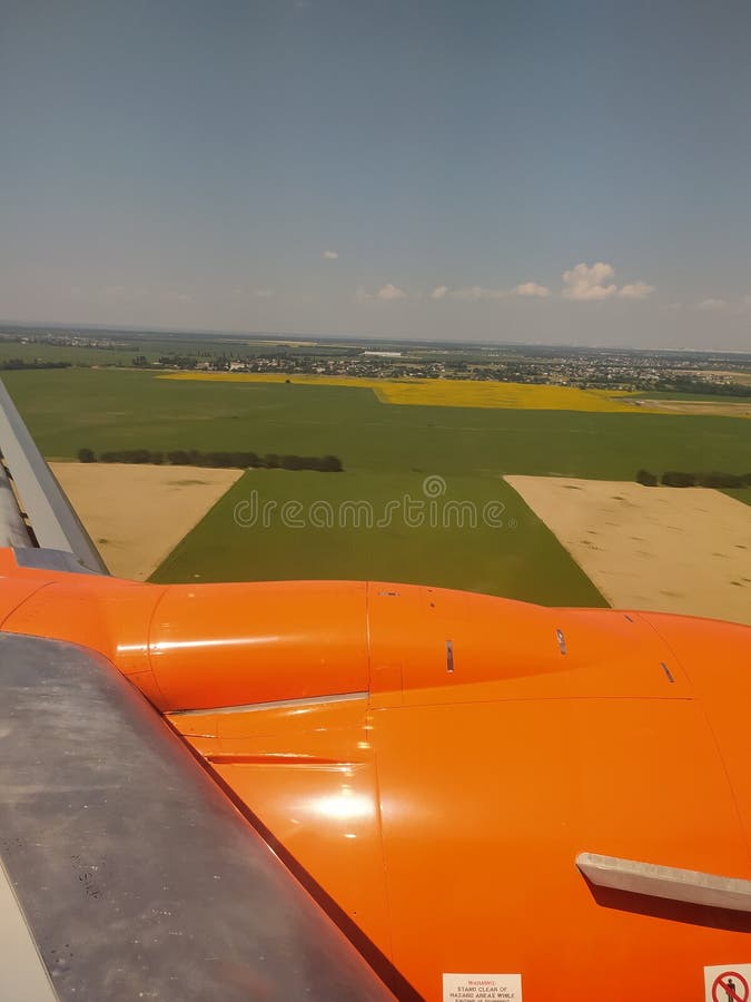 Fields, Fields and Again Fields& X29; Flying Very Low Stock Image ...