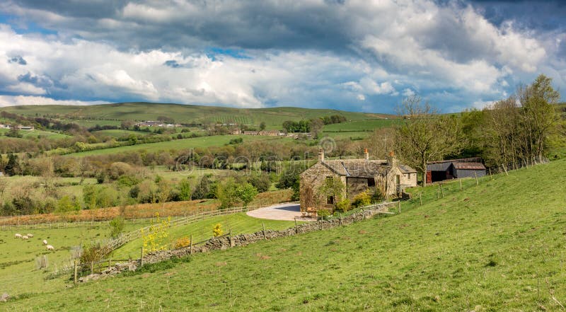 Fields in Cheshire Countryside, UK Stock Photo - Image of travel ...