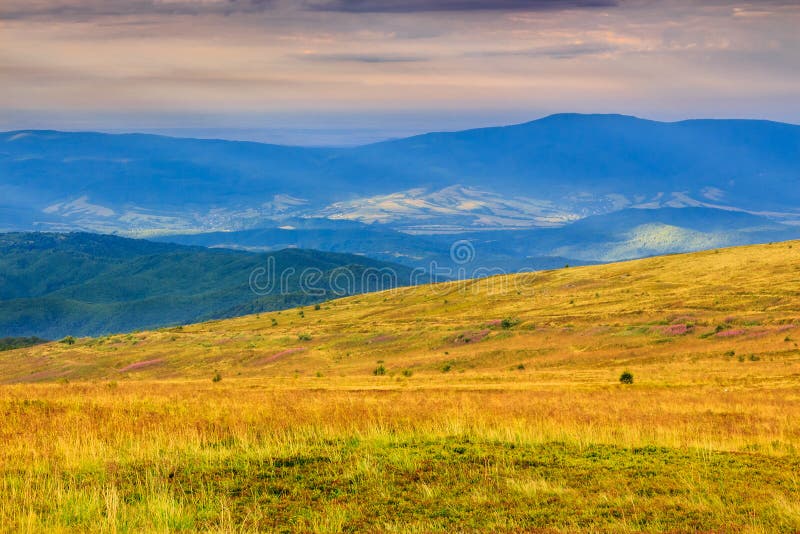 Fields on high mountain stock image. Image of landscape - 32894587