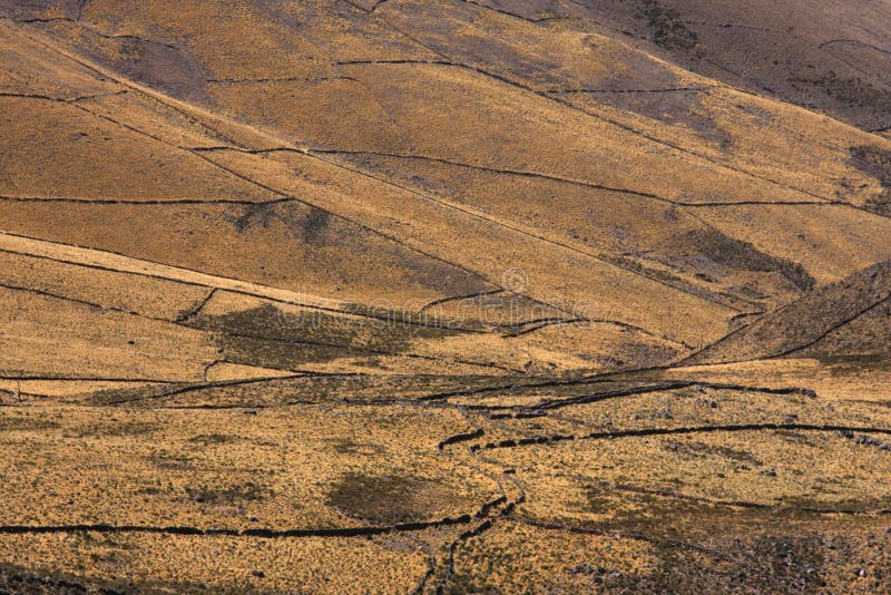 Fields and Inca Walls at the Foot of Tunupa Stock Image - Image of ...